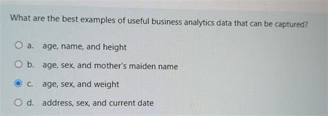 Solved What Are The Best Examples Of Useful Business