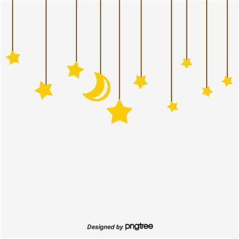 Hanging Stars Clipart Orange Star Outline String Of Stars Clipart