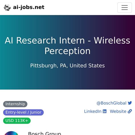 Hiring Internship Ai Research Intern Wireless Perception In