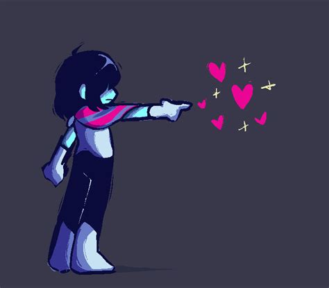 Kris Deltarune Epic Act Sprite Redraw Cool By Pifffu On Deviantart