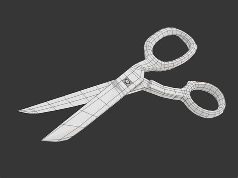 Scissors 3d Model 9 Blend Fbx Obj Free3d