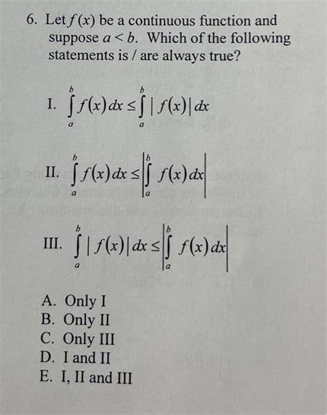 Solved Let F X Be A Continuous Function And Suppose A Chegg