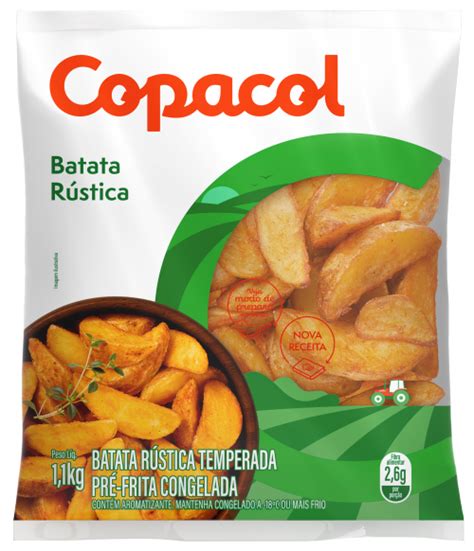 Copacol Produtos Batata Rústica Congelada Temperada 11kg