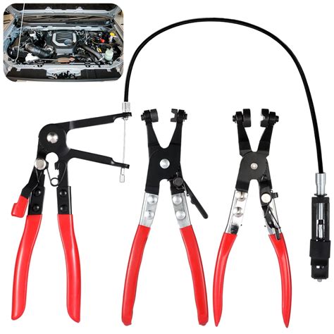 Bangcool Hose Clamp Pliers Set Of 3 87in Long Reach Wire Spring