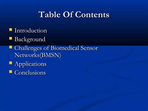 Sensor Biomedical Applications Ppt
