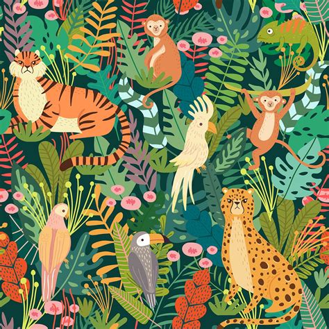 Cute Animal Print Wallpaper