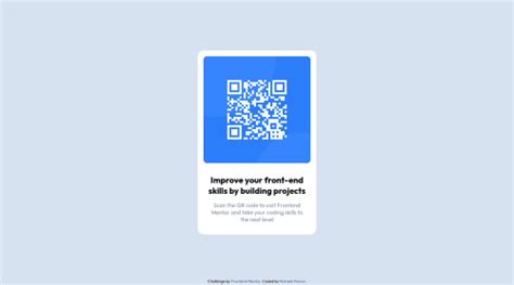 Frontend Mentor Qr Code Component Using Html Css And Flexbox Coding Challenge Solution