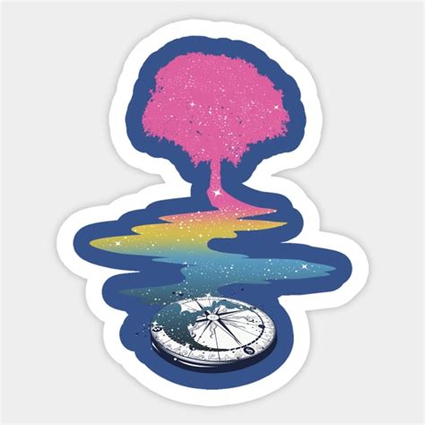 Pansexual Tree Lgbt Pride Flag Pansexual Sticker Teepublic