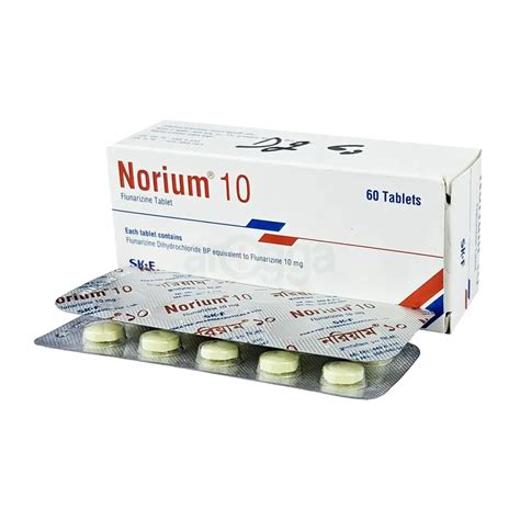 Norium 10mg Tablet নরিয়াম ১০ মিগ্রা ট্যাবলেট Arogga Online Pharmacy