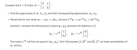 solved 2 1 consider the 2 x 2 matrix a 1 2 find the