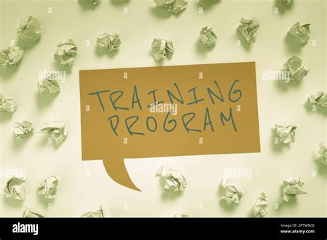 Conceptual Display Training Program Business Showcase Learn Specific Knowledge Or Skills To