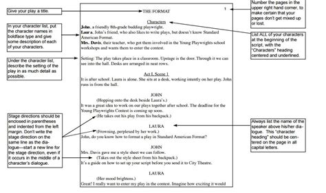 Improving Writing Skills How To Format A Play Script Best Black Friday