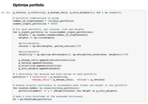 Crypto Portfolio Optimization Using Python By Omkar Dash Medium
