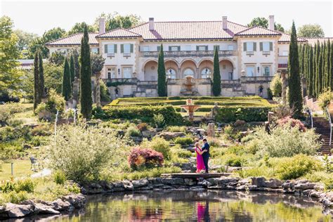 Caroline And Mark Philbrook Museum And Downtown Tulsa Engagement Session