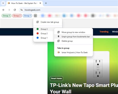 how to disable the tab groups button in chrome