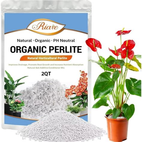 2 Quarts Organic Perlite For Plants Horticultural Perlite Soil
