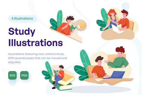 Premium Study Illustration Pack From School And Education Illustrations