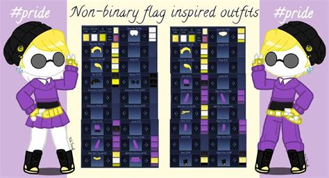 Non Binary Flag Inspired Outfits Wigs Idee Vestito Idee