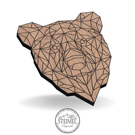 Polygon Bear Patriot Nation Design