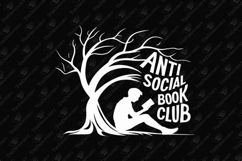Anti Social Book Club Introvert Reader Graphic By Teedesignery