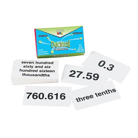 Decimal Flash Cards Ctu8658 Learning Advantage Flash Cards