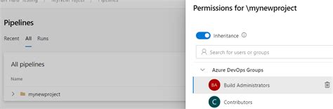 How To Disable Inheritance For Azure Pipelines Using Rest Api Stack