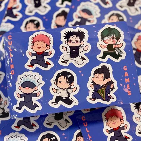 Jjk Stickers Etsy