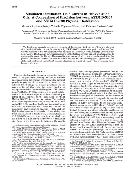 Simdis Simulated Distillation Pdf