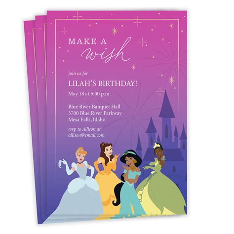 Disney Themed Invitations