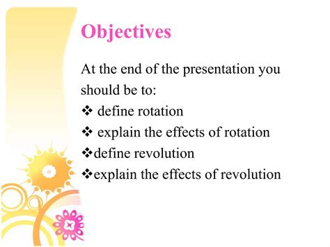 Rotation And Revolution Powerpoint Pptx