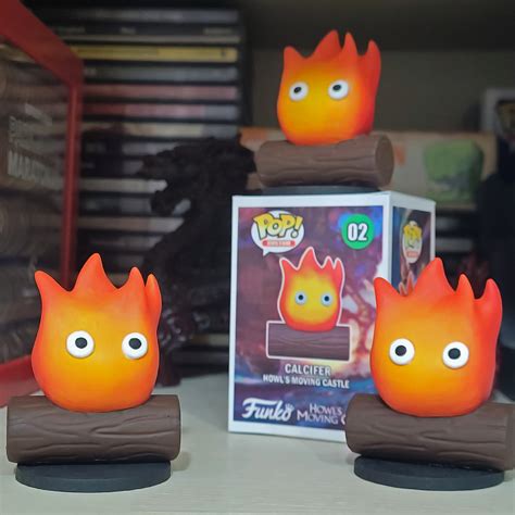 🏰 Calcifer El Castillo Ambulante De Howl Ghibli Funko Pop・archivo 3d