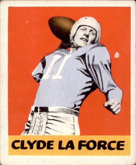 1948 Leaf 68a Clyde Leforce Err Rcred Backgroundname Misspelled Laforce Canadian