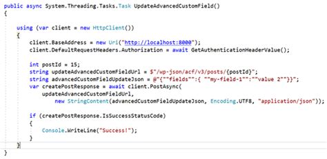 How To Update Advanced Custom Fields For A Wordpress Blogpost From C