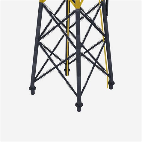Offshore Wind Farm Jacket And Substation 3d Model Turbosquid 2173054