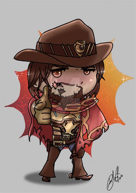 Overwatch Mccree Chibi By Elvishprincess25 On Deviantart