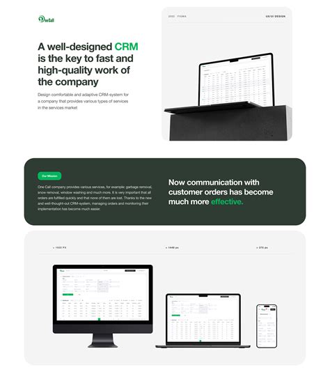 One Call Crm System Behance