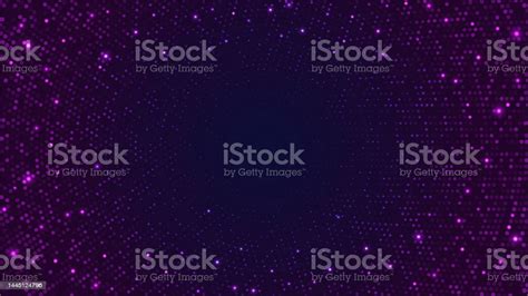 Abstract Glitter Neon Uv Light Space Star Backdrop Stock Illustration