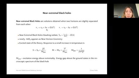 Chiara Toldo Near Extremal De Sitter Black Holes And Jt Gravity Youtube