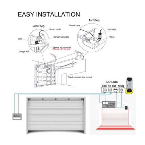 wifi switch intelligent garageportåbnerkontrol sma grandado