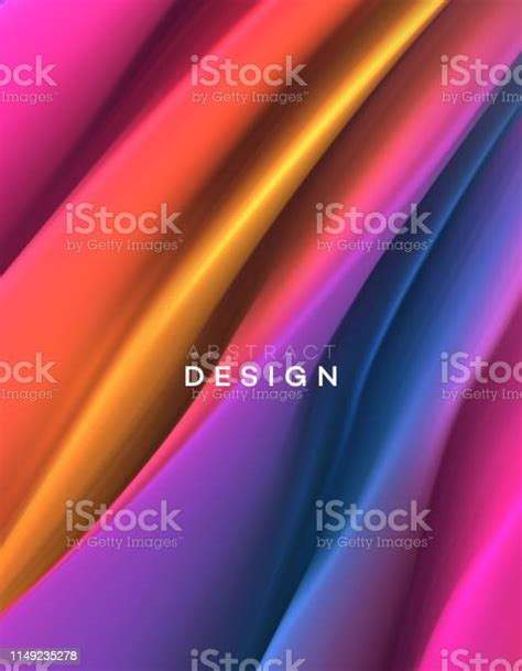 색상 흐름 추상적인 모양 포스터 디자인입니다 벡터 일러스트 0명에 대한 스톡 벡터 아트 및 기타 이미지 0명 3차원 형태