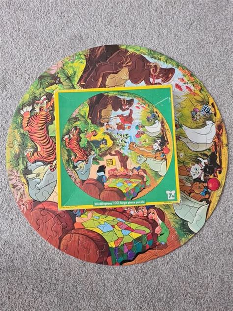 Vintage Waddingtons World Of Walt Disney Circular Jigsaw 1981 Complete