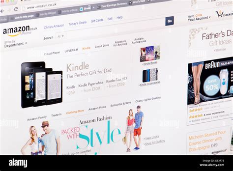 Amazon Homepage On A Monitor Screen Hi Res Stock Photography And Images Alamy