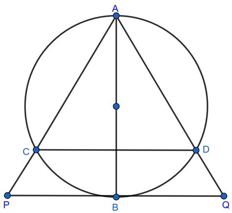 in the given figure ab is a diameter of the circle chords knowledgeboat