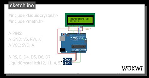 NTC Temp Wokwi ESP32 STM32 Arduino Simulator
