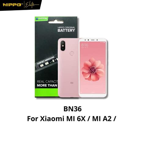 Jual Hippo Baterai Xiaomi Mi6x Mia2 Bn36 3350mah Original Cell