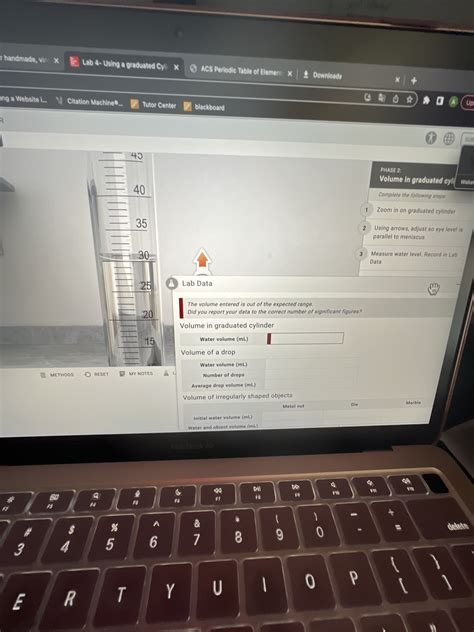 solved the volume entered is out of the expected range did