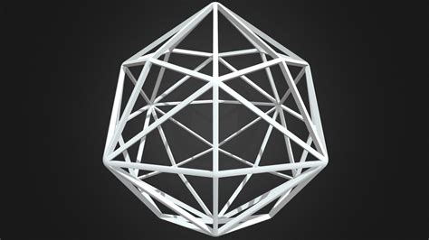 Wireframe Shape Disdyakis Dodecahedron Buy Royalty Free 3d Model By Mr Anycad Mranycad