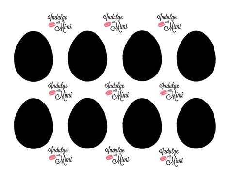 Egg Macaron Template