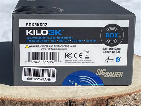 Sig Sauer Kilo3k Applied Ballistics Bdx 20 Rkb Armory