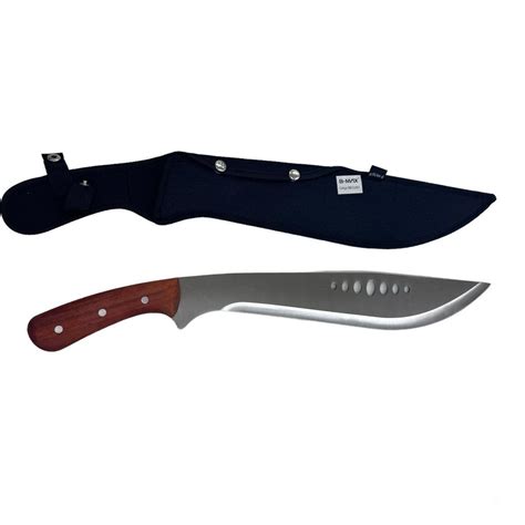 Faca Churrasco Qualidade Faca Kukri Full Tang Lamina Aço Inox Extremamente Afiada Com Bainha
